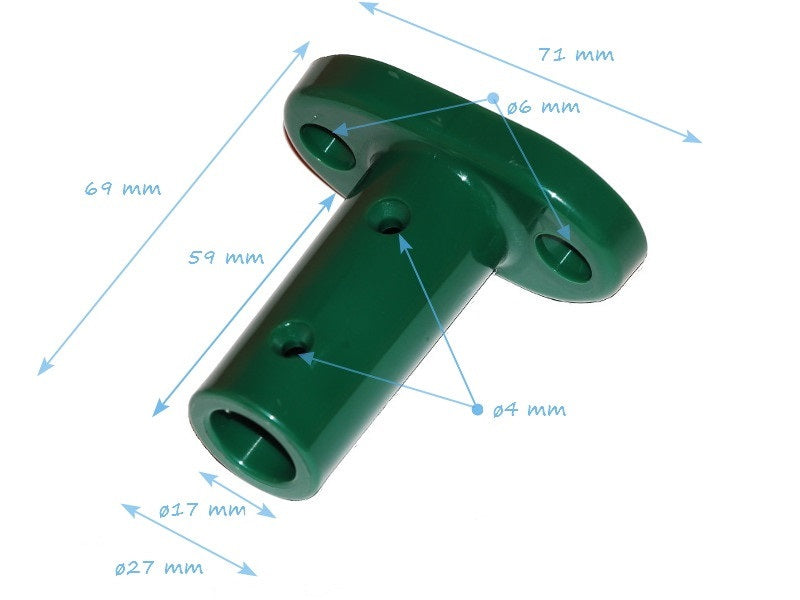 Cross connector for Climbing net rope ladder Playground Ø16 – BUZZ gardens